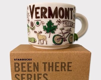 Vermont Mug State Design White Ceramic Vermont Mug 11oz & - Etsy