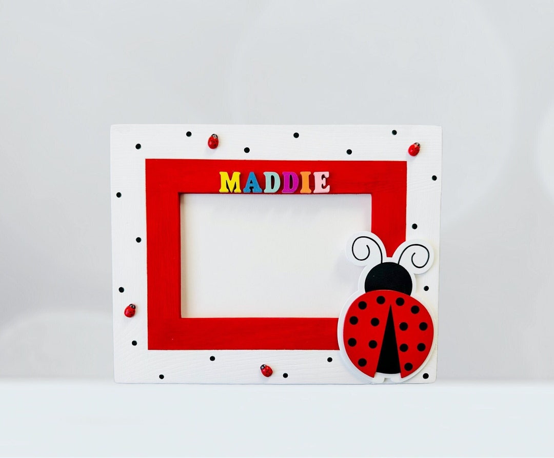 Ladybug Picture Frame, Personalized - Etsy