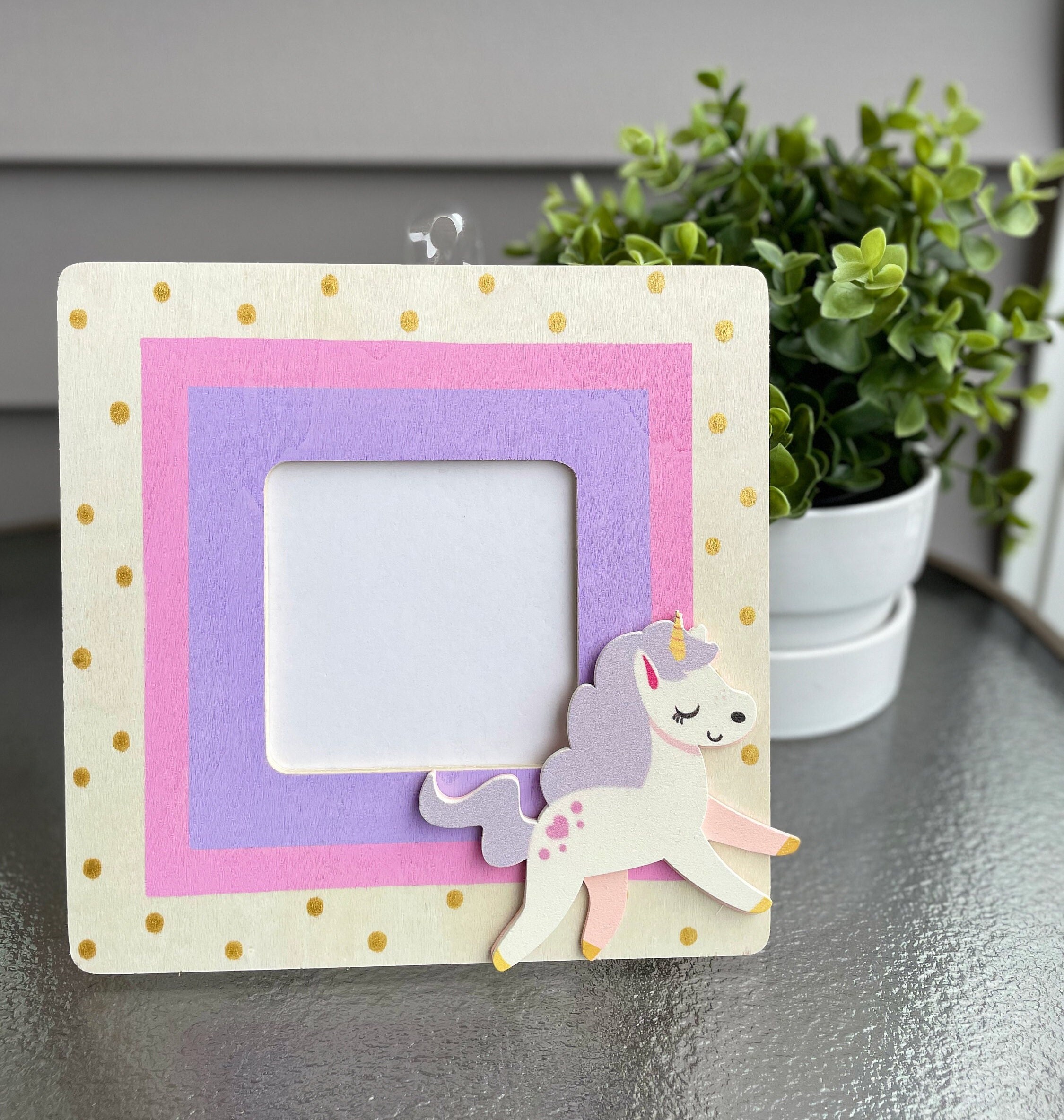 Unicorn Picture Frame - Etsy