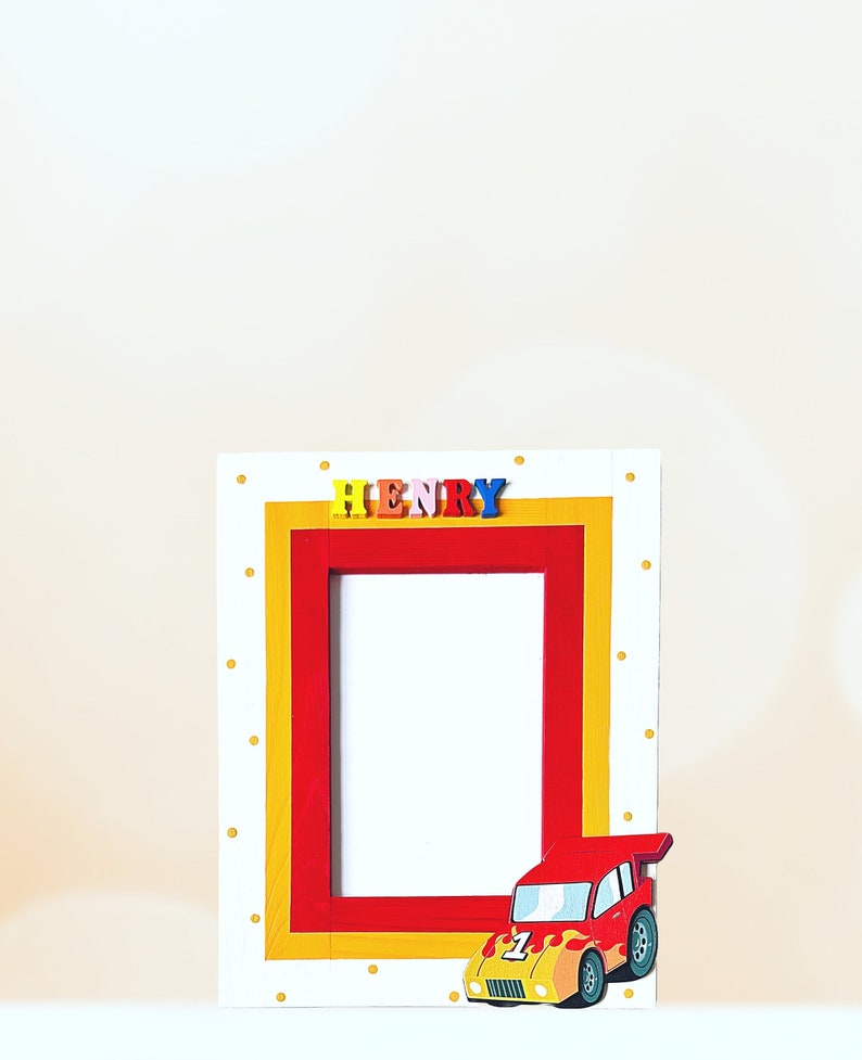 Race Car Picture Frame - Etsy
