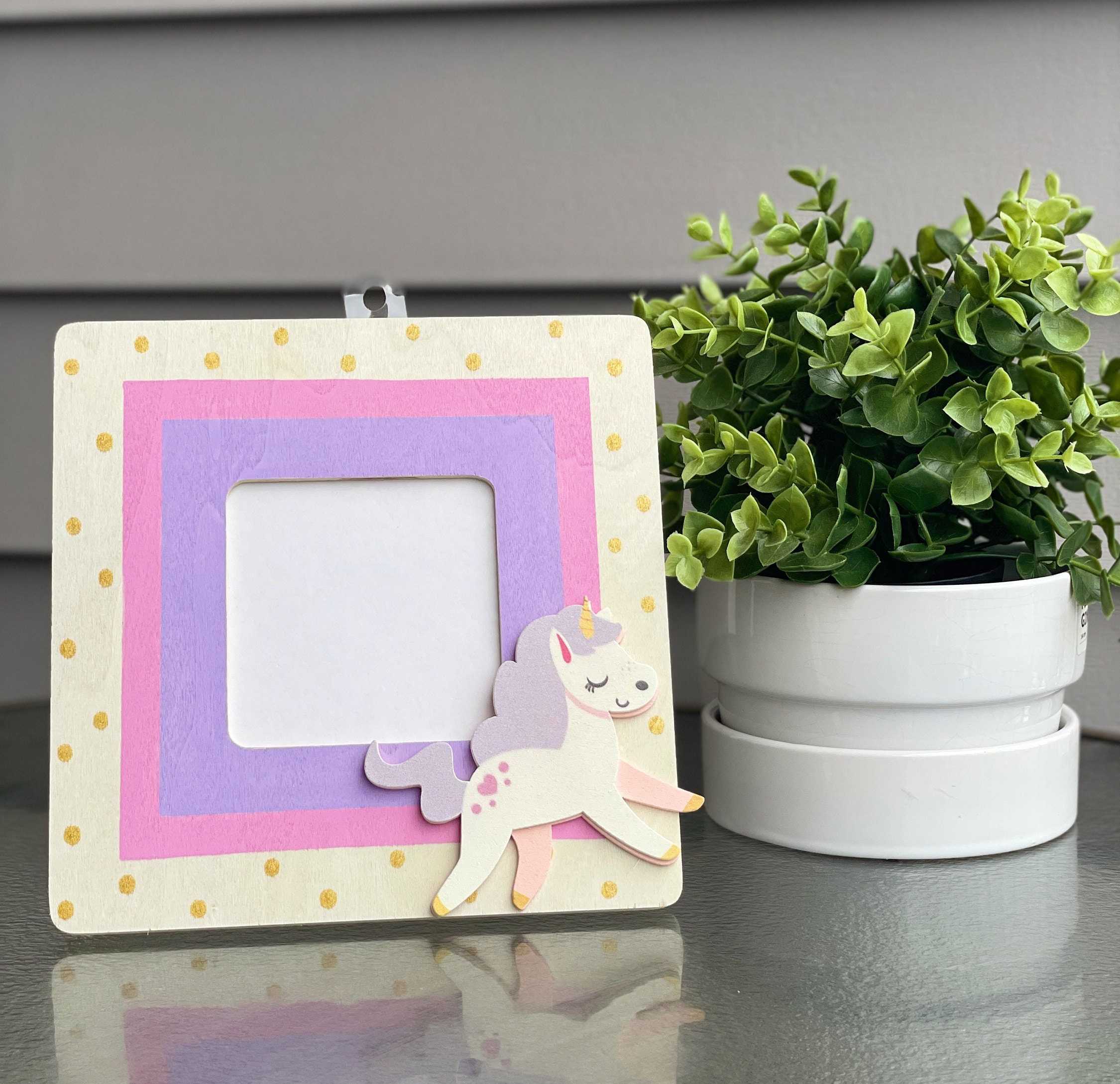 Unicorn Picture Frame - Etsy