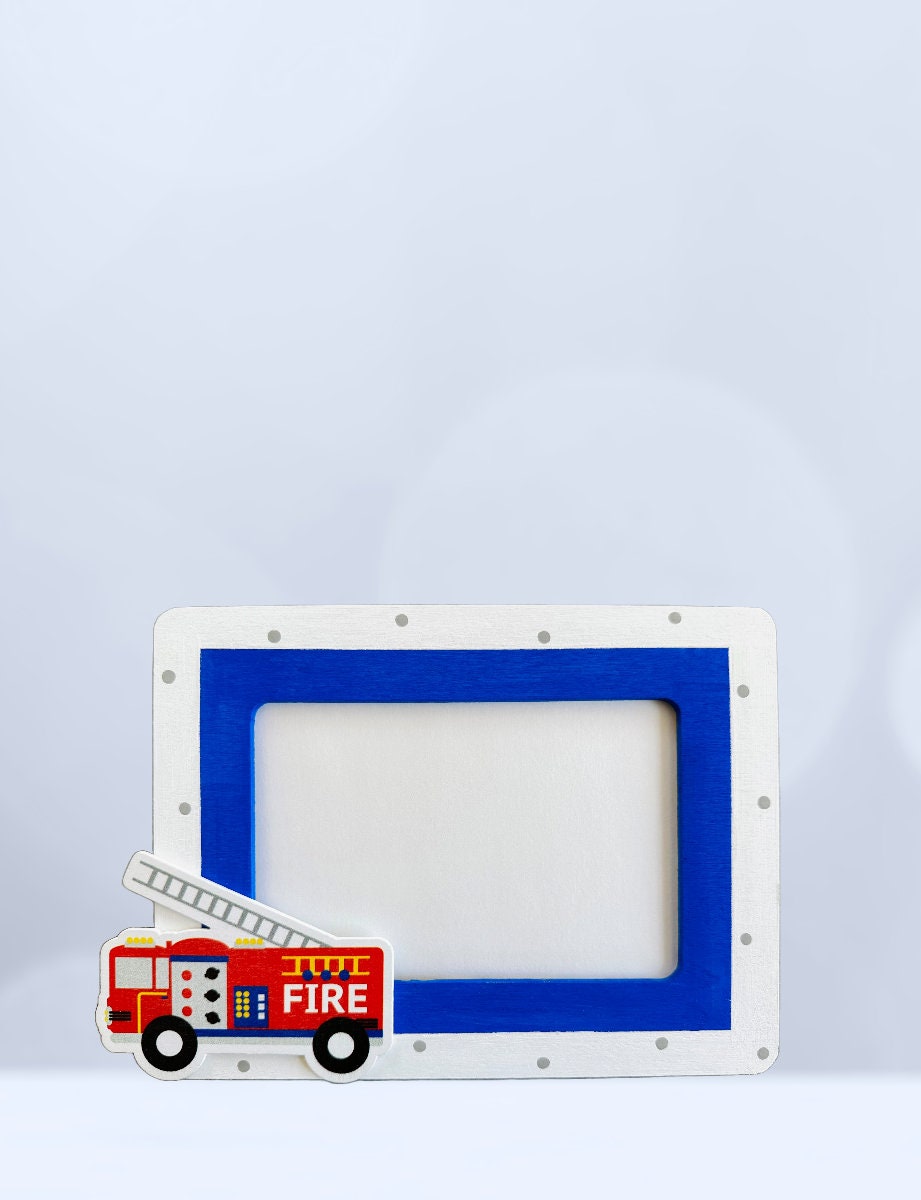 Fire Truck Picture Frame Personalized - Etsy