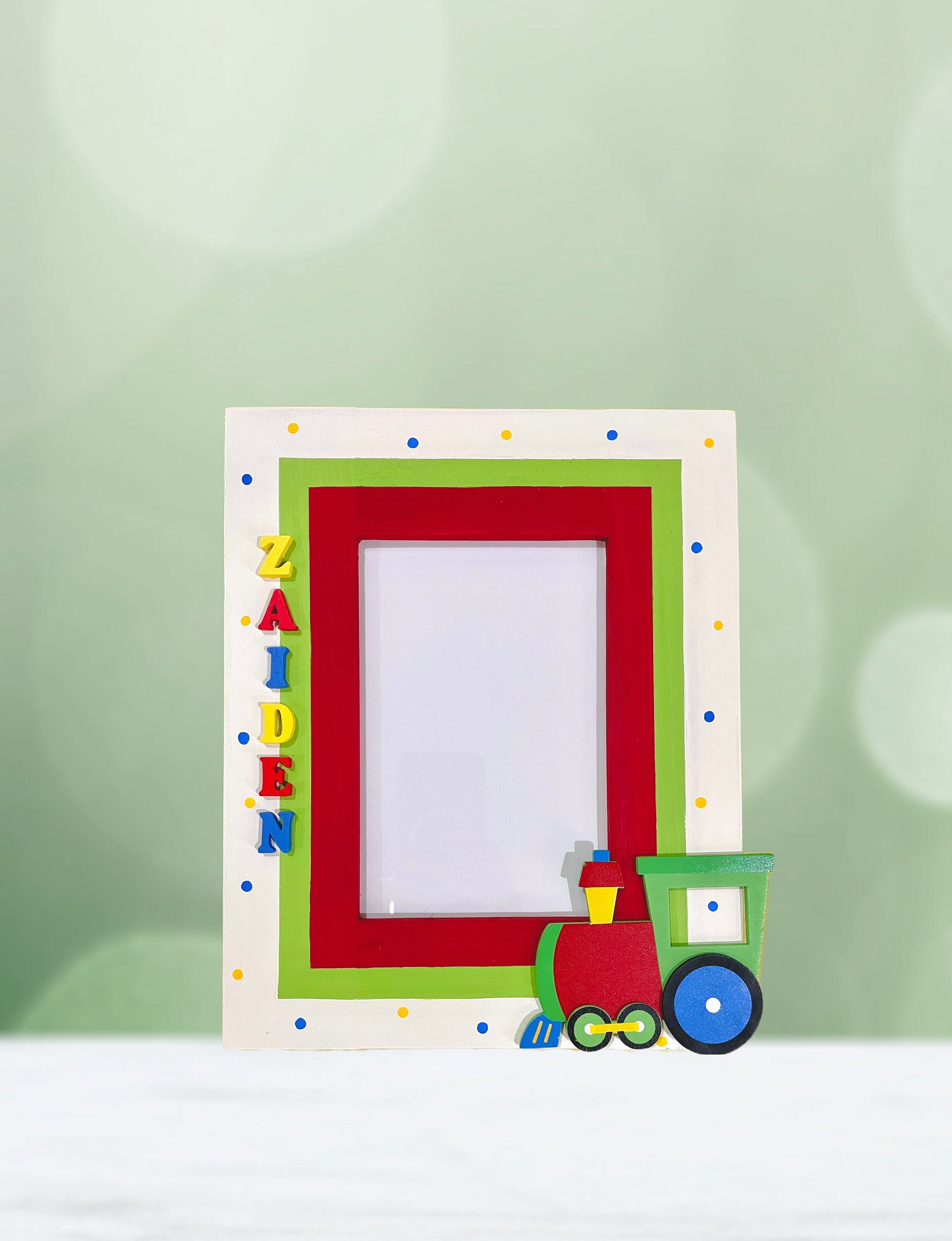 Toy Train Picture Frame, Personalized - Etsy