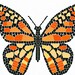 Mosaic Monarch Butterfly Pattern Template Pack - Etsy