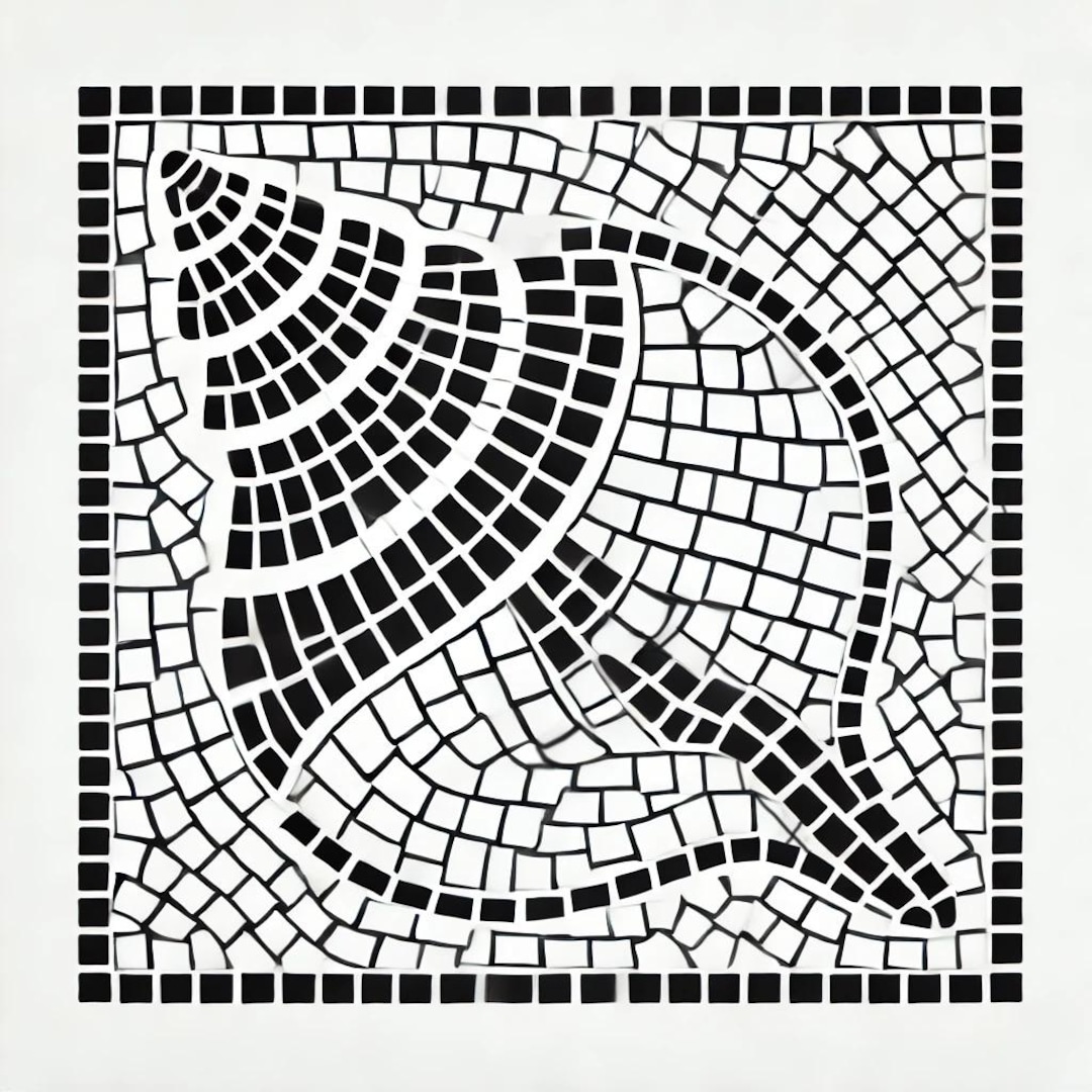 Mosaic Conch Shell Template - Etsy