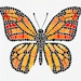 Mosaic Monarch Butterfly Pattern Template Pack - Etsy