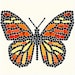 Mosaic Monarch Butterfly Pattern Template Pack - Etsy