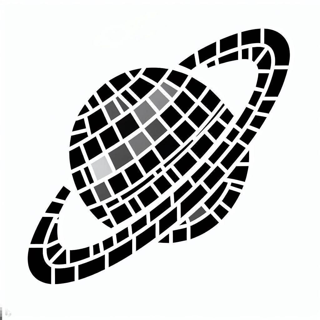 Mosaic Planet Template - Etsy