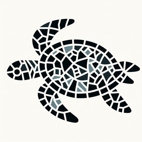 Turtle Mosaic - Etsy