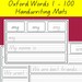 Oxford 100 Word List Queensland QLD Font Writing Word Mat List Home ...