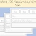 Oxford 100 High Frequency Words Handwriting Worksheets List - Etsy ...