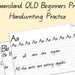 Alphabet Handwriting Practice Sheets A-Z Letters QLD Queensland ...