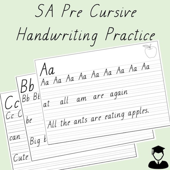 Printable Handwriting Worksheets A Z A Z Alphabet Handwriting Practice