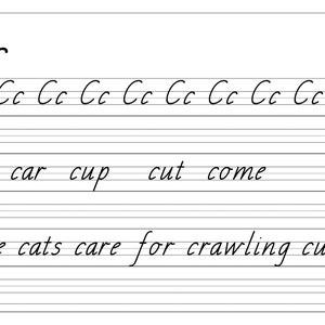 Alphabet Handwriting A-Z Letter Formation Practice Sheets Tasmania TAS ...