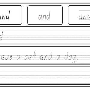 Oxford Word List 1 100 NSW ACT Font Writing Word Mat List | Etsy