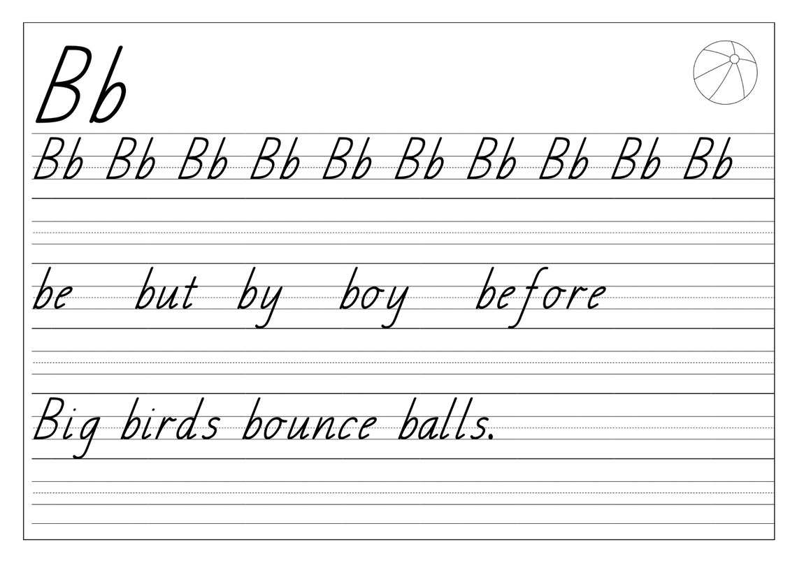 Alphabet Handwriting A-Z Letter Formation Practice Sheets Tasmania TAS ...