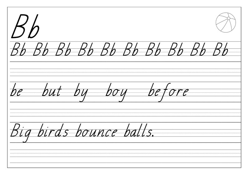 Alphabet Handwriting A-Z Letter Formation Practice Sheets Tasmania TAS ...