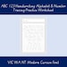 ABC 123 Victorian Handwriting Alphabet Number Practice - Etsy Australia