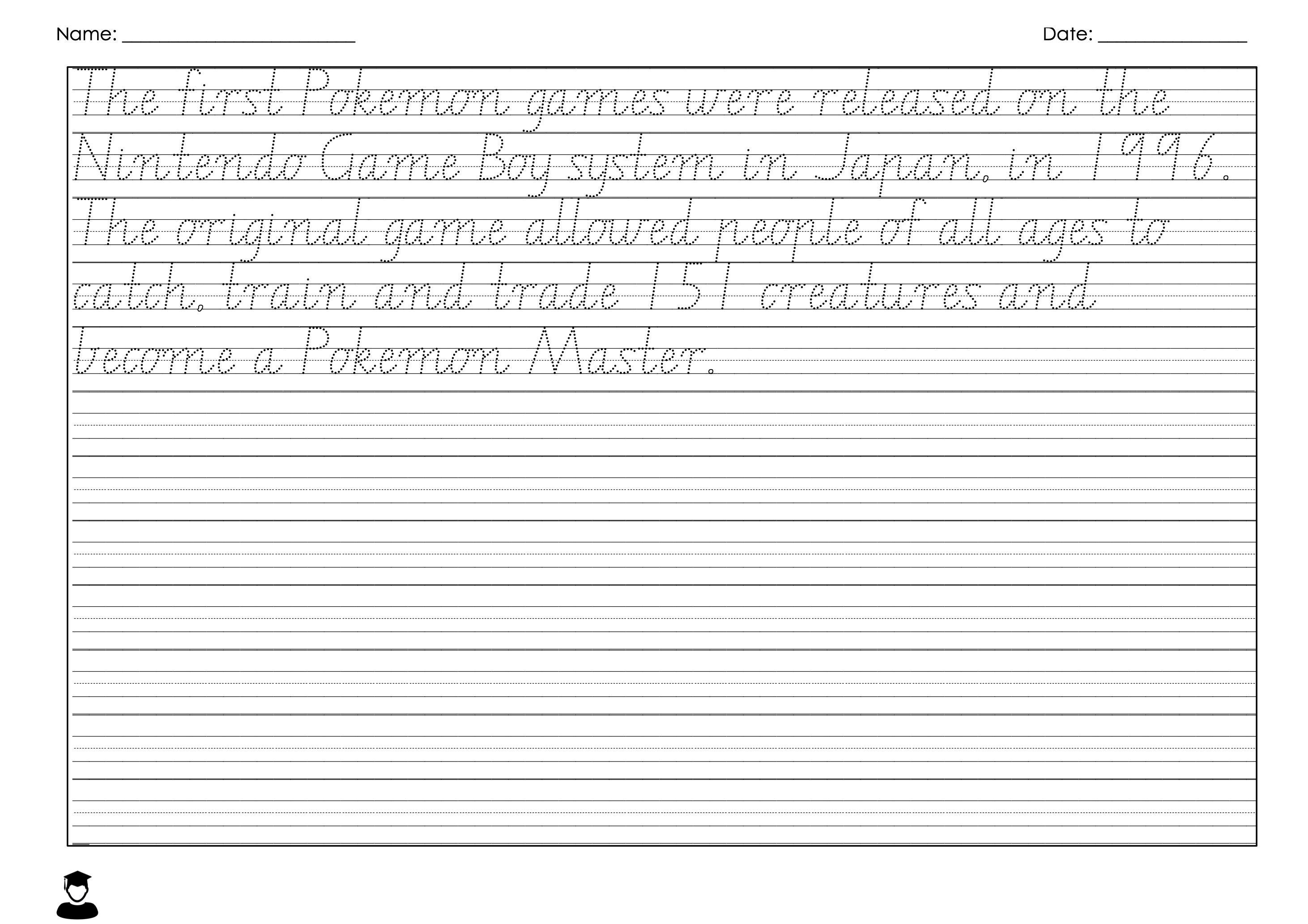 Year 1 - 2 Weekly Handwriting for the Year Read, Trace, Copy, Write in ...