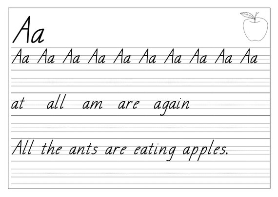 Printable Handwriting Worksheets A Z A Z Alphabet Handwriting Practice