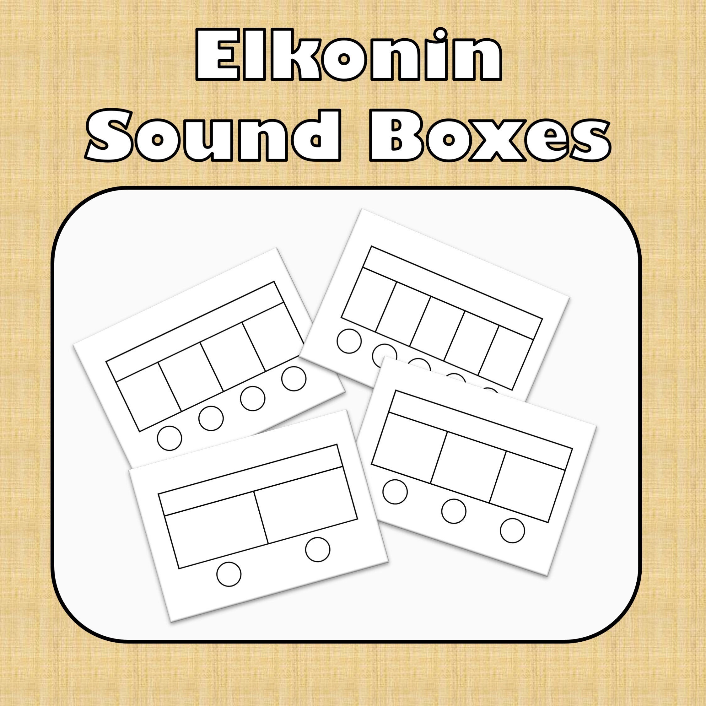 Sound Elkonin Boxes Blank Word Work CVC Phonemic Awareness Etsy