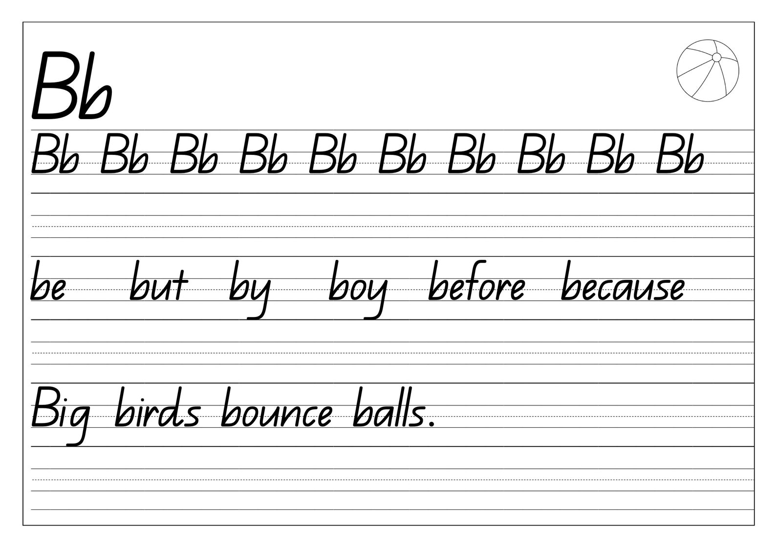 Alphabet Handwriting Practice Sheets A-Z Letters QLD Queensland ...