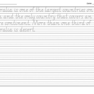 Year 1 - 2 Weekly Handwriting for the Year Read, Trace, Copy, Write in ...