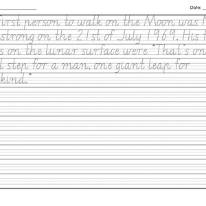 Year 1 - 2 Weekly Handwriting for the Year Read, Trace, Copy, Write in ...
