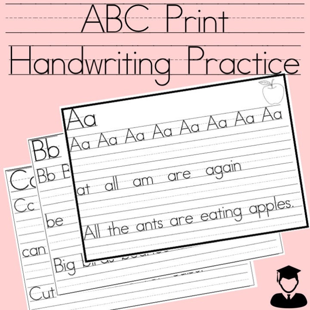 A-Z Alphabet Letters Handwriting Practice Sheets Australia Foundation ...