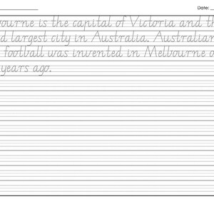 Year 1 - 2 Weekly Handwriting for the Year Read, Trace, Copy, Write in ...