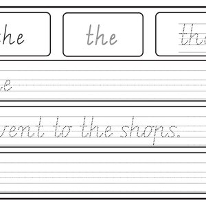Oxford 100 High Frequency Words Handwriting Worksheets List VIC WA NT ...