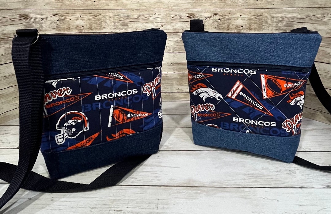 Crossbody Bag/purse Featuring Denver Broncos Optional Accents, Secure ...