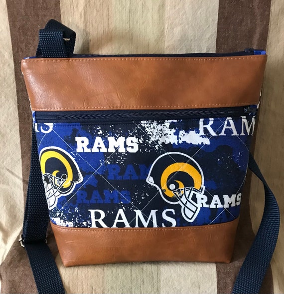 Crossbody Bag/purse Featuring LA Rams Leather Accents - Etsy