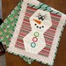 Candy Stripe Snowman Table Runner Quilted Table Runner, Quilted Snowman ...