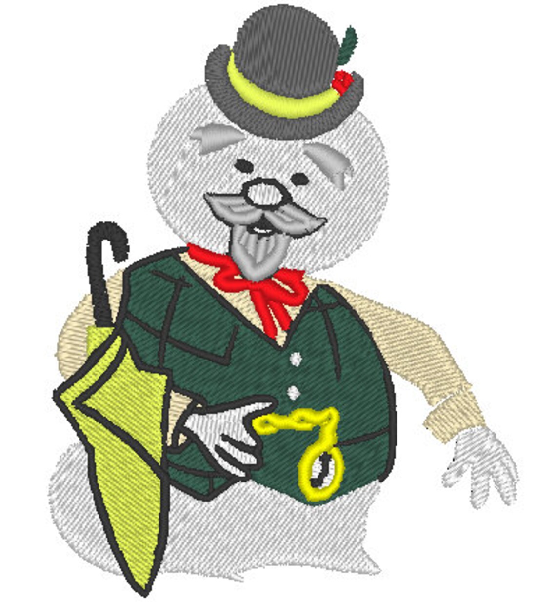 Sam the Snowman - Rudolph the Red Nose Reindeer Xmas Embroidery File ...