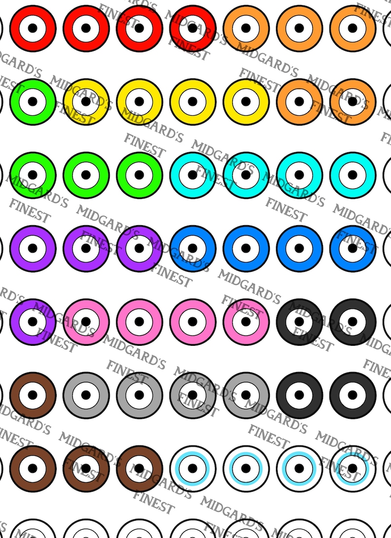 EVIL EYE Printable Template - Etsy