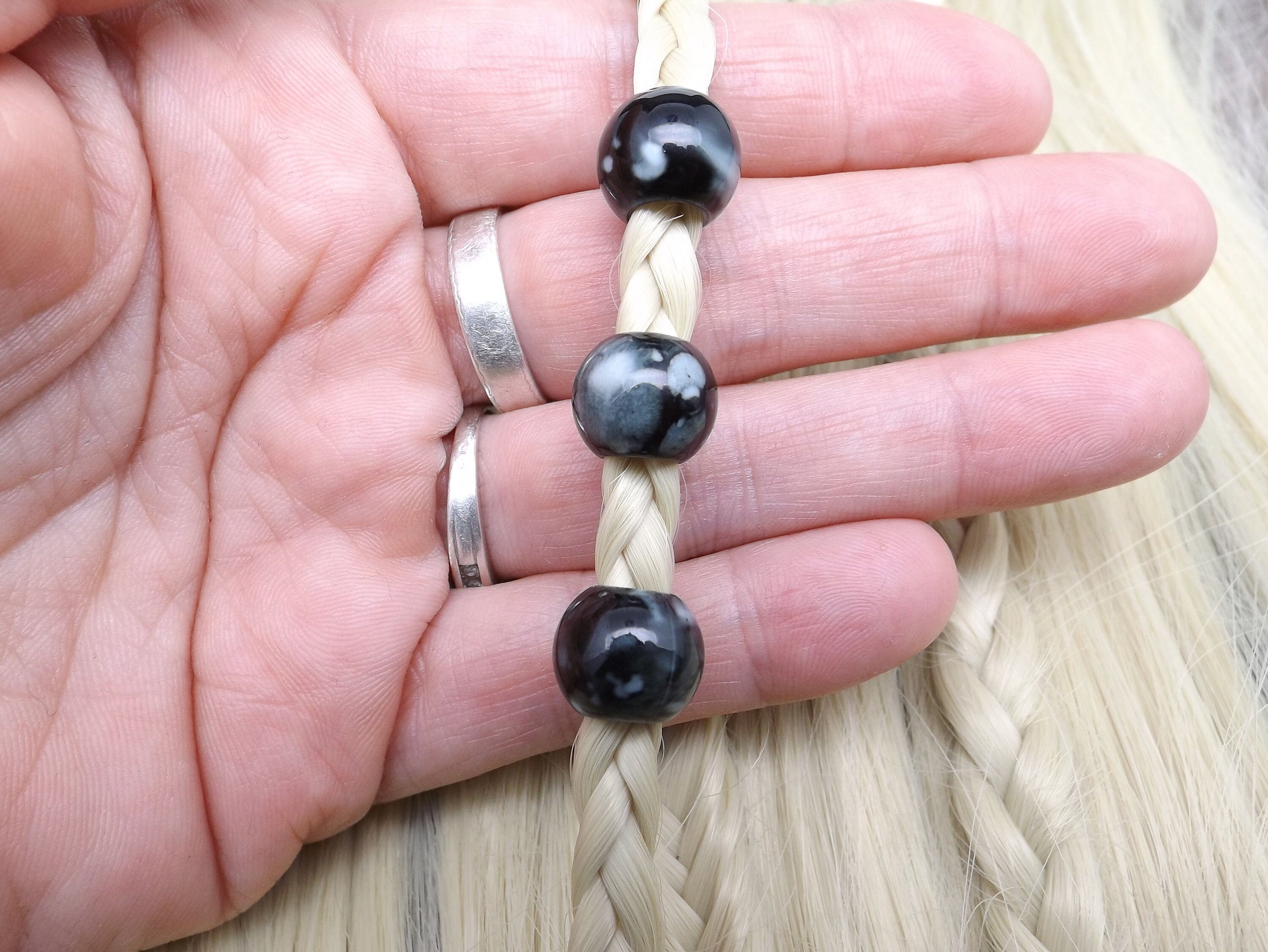 3 Hair Beads Beard Dreadlocks Nordic Viking Celtic | Etsy