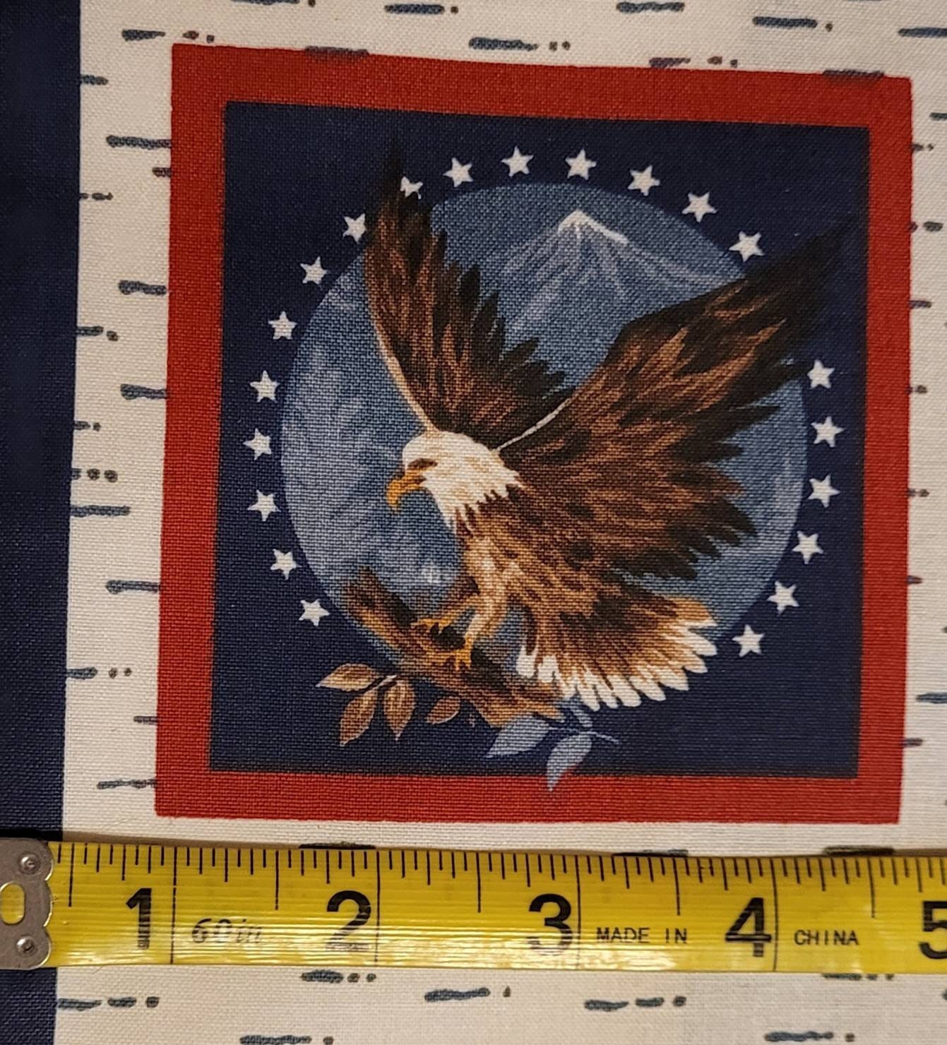 Vintage Eagle Panel by Wamsutta QTC. Fabric Panel Bald Eagle - Etsy
