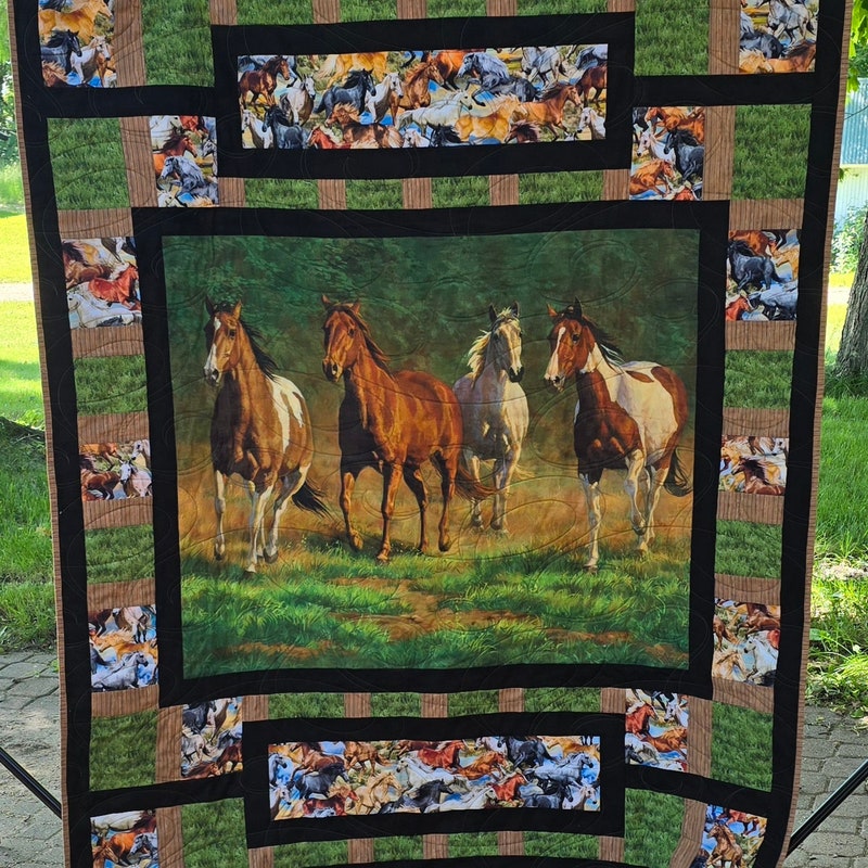 Horse Quilt - Etsy