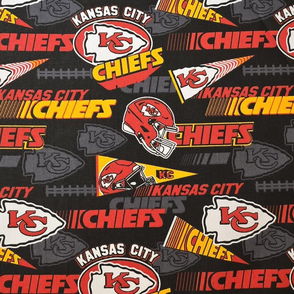 Kansas City Chiefs Fabric - Etsy