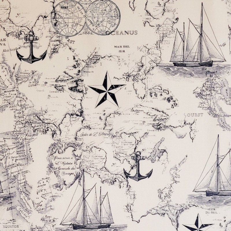 Nautical Fabric - Etsy