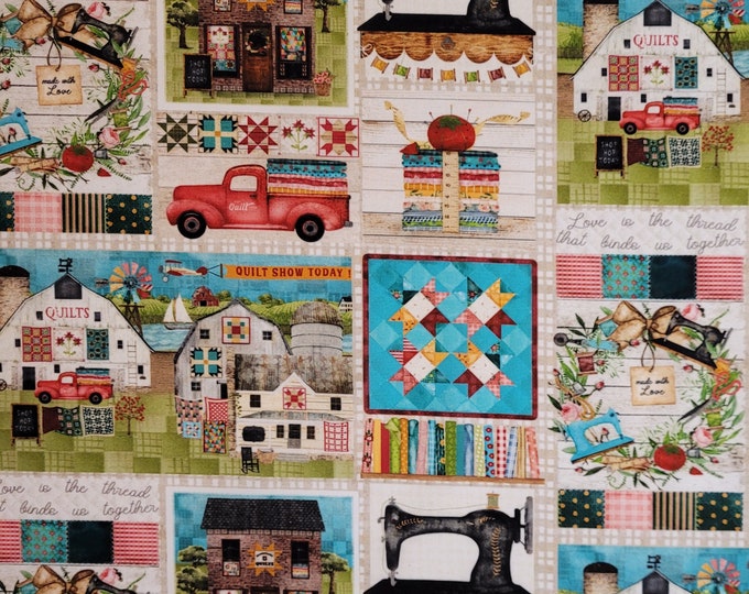 Shop Hop, Keepsake Patch by Beth Albert for 3 Wishes, 21699. Fabric by ...