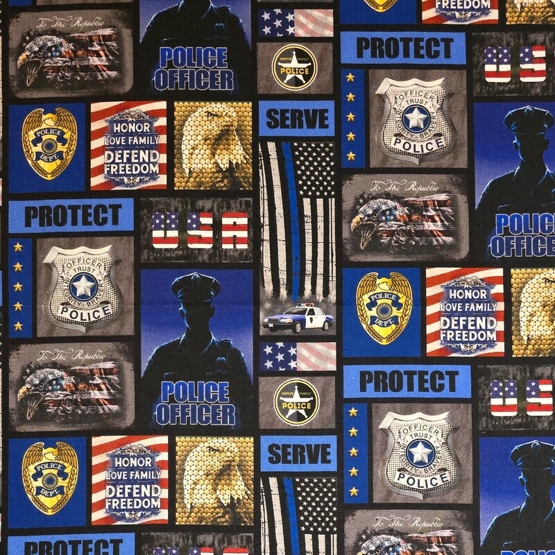 Police Officer Quilt - Etsy
