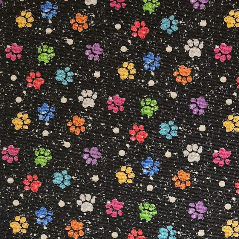 Paw Print Fabric - Etsy
