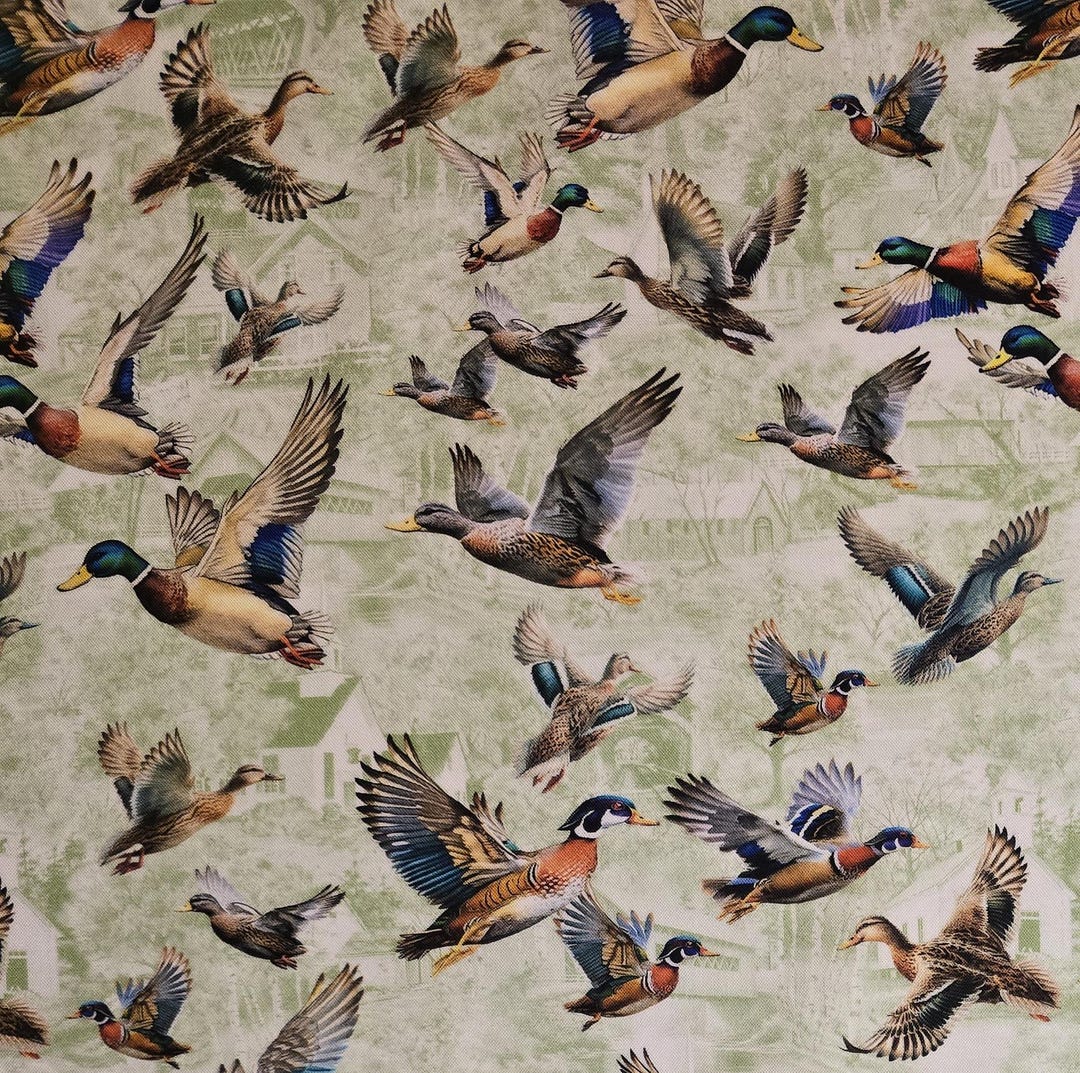 Duck Fabric, Autumn Flight, DCX12458. Sold by Yardage and Half Yard ...