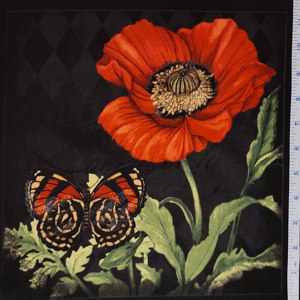 Poppy Fabric - Etsy