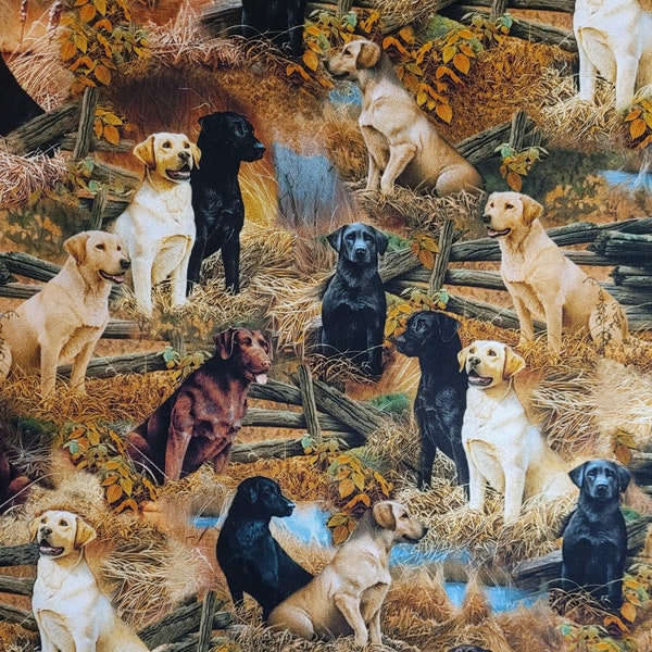 Labrador Dog Fabric - Etsy