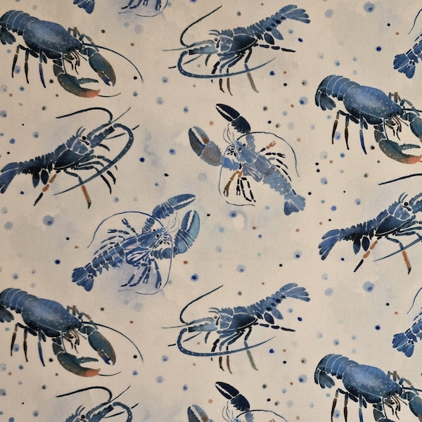 Lobster Print Fabric - Etsy