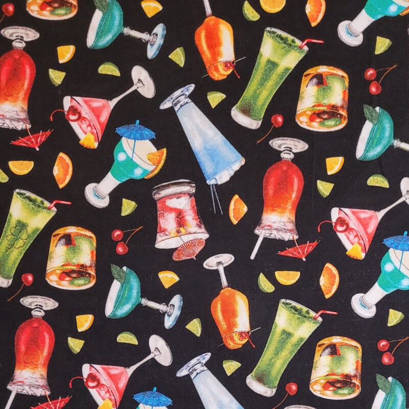 Cocktail Fabric - Etsy