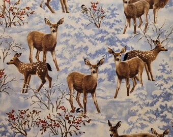 Deer Fabric by the Yard - Etsy